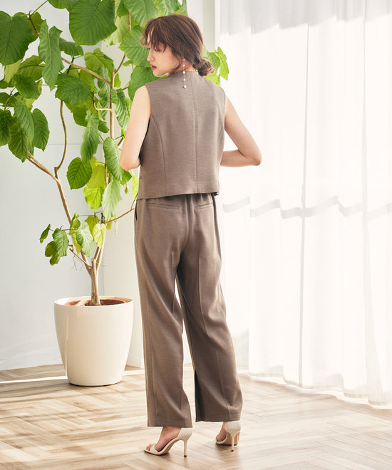 ｟メディア掲載｠【リネンライク】ストレートスリットパンツ – Sirin Online Store