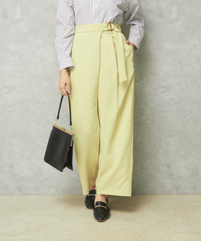 【シワになりにくい】ドレープラップワイドパンツ – Sirin Online Store